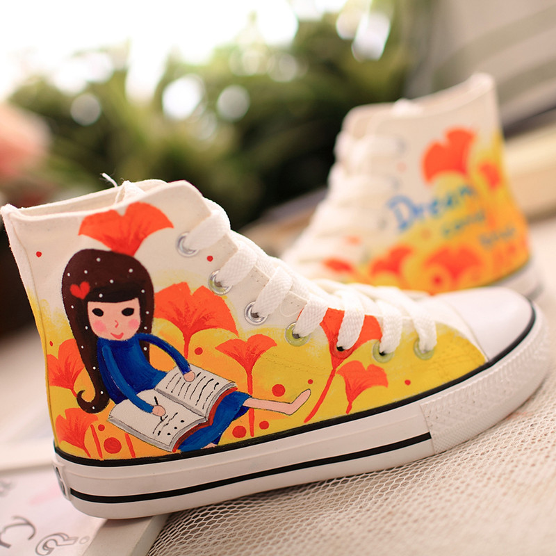 Sweet Cartoon Girl Canvas Shoes on Luulla