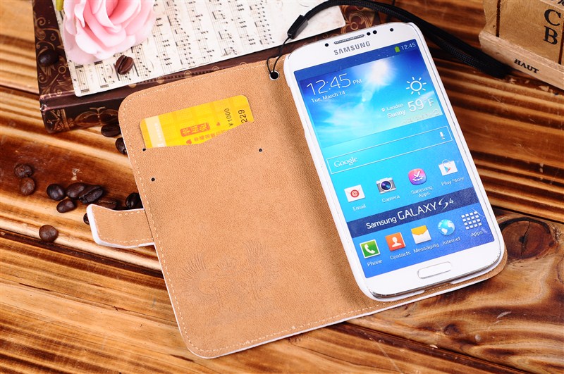 Crystal Flowers Pu Leather Flip Wallet Card Holder Case Cover For ...